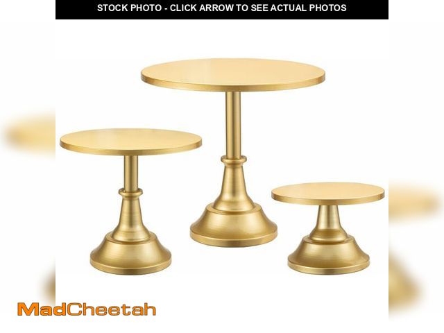 MadCheetah.com - Lot 74-12454323 - HBlife 3 Pcs Cake Stand, Gold Cake ...