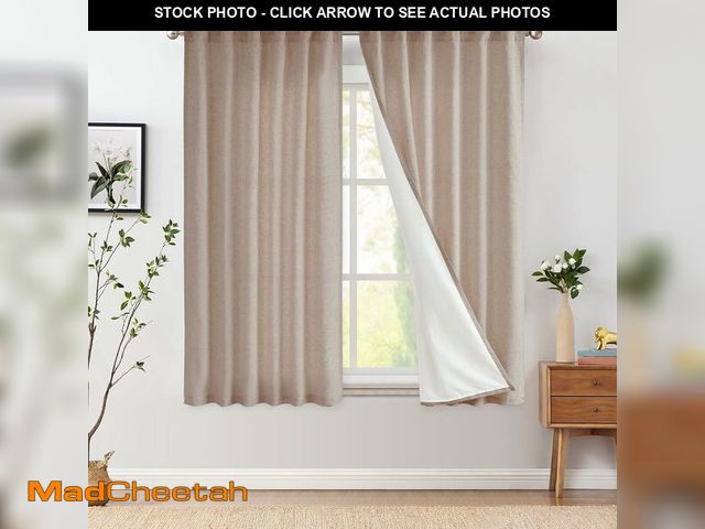 MadCheetah.com - Lot 74-10273998 - jinchan Linen Curtains 63 Inch ...