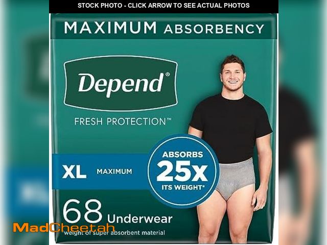 MadCheetah.com - Lot 74-12273613 - Depend Fresh Protection Adult ...