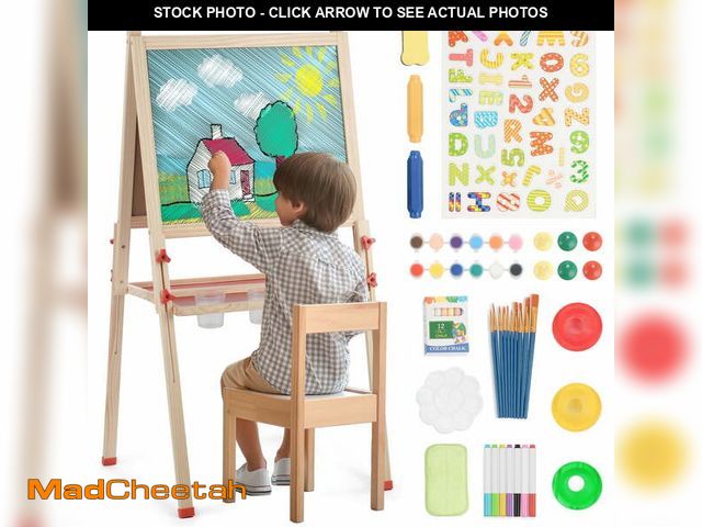 MadCheetah.com - Lot 74-13042683 - Art Easel for Kids with Paper Roll ...