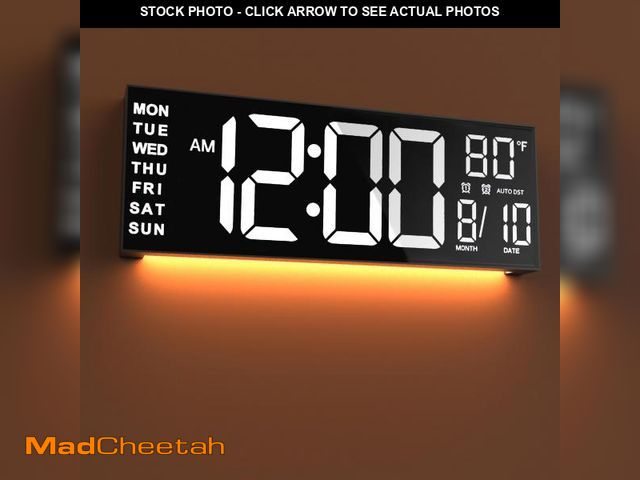 MadCheetah.com - Lot 74-12049989 - JALL 16" Large Digital Wall Mount Clock, Count Down Timer ...