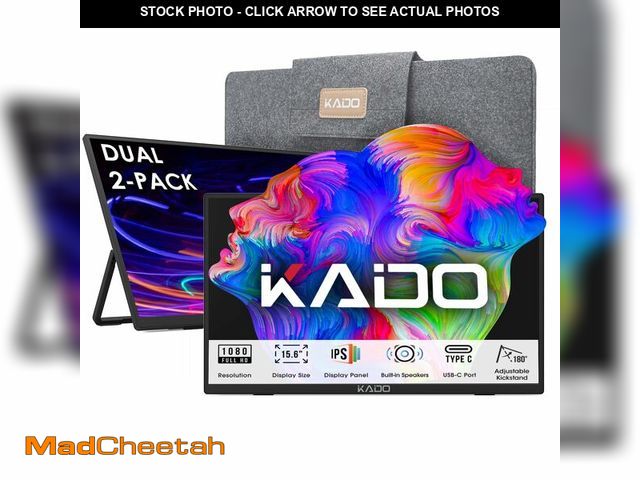 MadCheetah.com - Lot 74-12878107 - Kado Dual Portable Monitor Setup - 2 ...