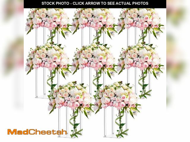MadCheetah.com - Lot 74-12876870 - Geetery 8 Pieces Tall Acrylic Vase ...