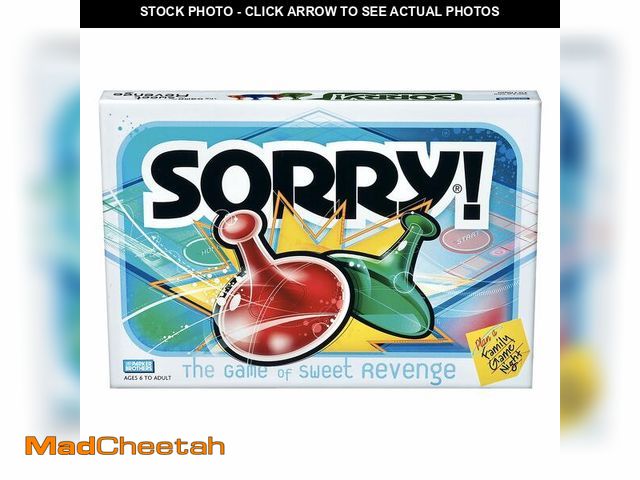 MadCheetah.com - Lot 74-12961097 - Hasbro Gaming Sorry! Family Board ...