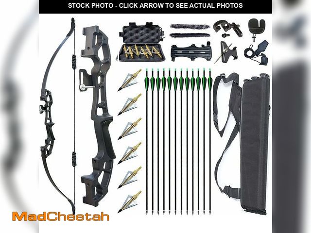 MadCheetah.com - Lot 74-13238644 - GOLRESOL 50" Archery Bow and Arrows ...
