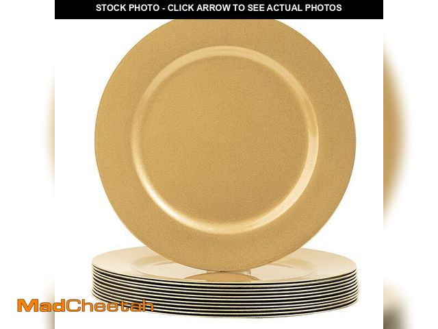 MadCheetah.com - Lot 74-12456267 - MAONAME Gold Charger Plates Set of ...