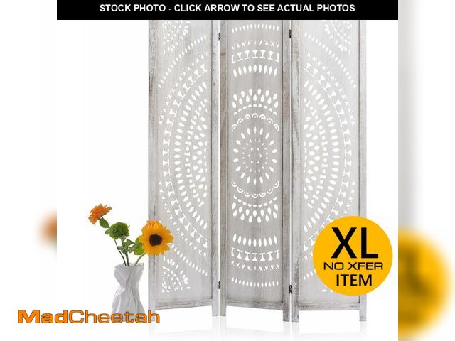 MadCheetah.com - Lot 74-13070493 - Salfanre 3 Panel Carved Room Divider ...