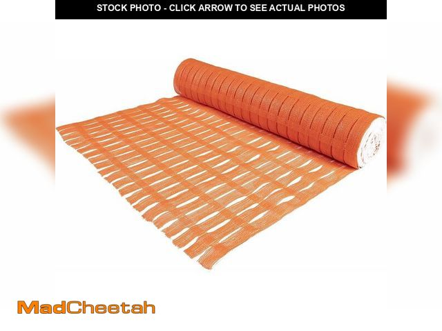 MadCheetah.com - Lot 74-13942212 - 4'x100' Safety Fence, Orange Plastic ...