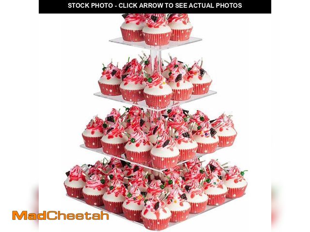 MadCheetah.com - Lot 74-12461524 - YestBuy 4 Tier Acrylic Cupcake Stand ...