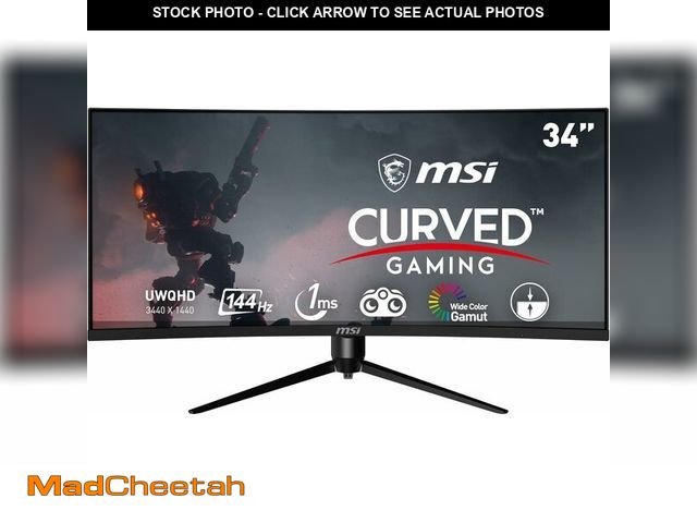 MadCheetah.com - Lot 74-12762231 - MSI Optix MAG342CQR 1500R Curvature 21:9 Aspect Ratio Narrow ...