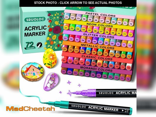 MadCheetah.com - Lot 74-12717340 - SRUOLOC Acrylic Paint Pens Markers ...