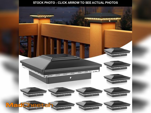 MadCheetah.com - Lot 74-12450524 - APONUO 4x4 Solar Post Cap Lights 12 ...