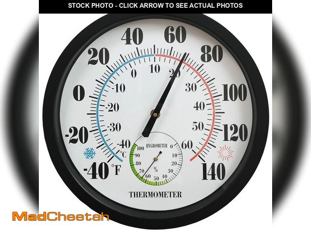 MadCheetah.com - Lot 74-13626088 - Indoor Outdoor Thermometer Large ...