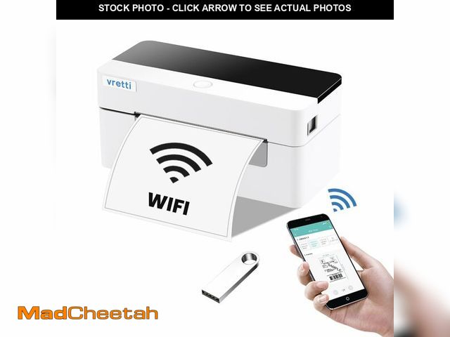 MadCheetah.com - Lot 74-12627290 - vretti Wi-Fi Thermal Label Printer ...