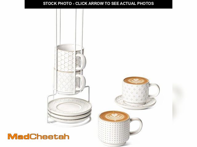 MadCheetah.com - Lot 74-13081906 - LE TAUCI Stackable Cappuccino Cups 6 ...