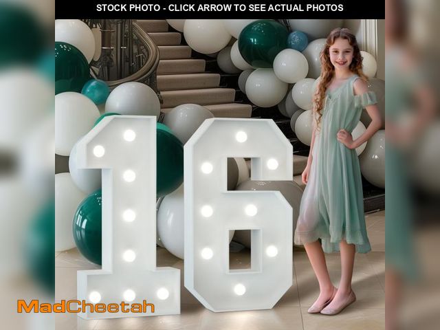 MadCheetah.com - Lot 74-12218190 - Marquee Numbers 3 Feet Tall Big ...