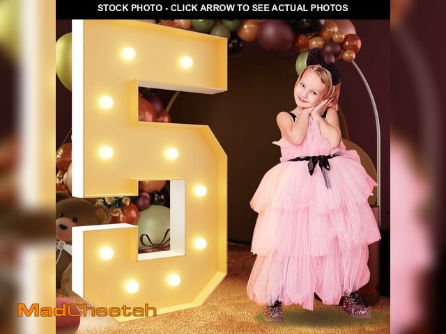 MadCheetah.com - Lot 74-12454830 - Imprsv 4FT Marquee Numbers, Light Up ...