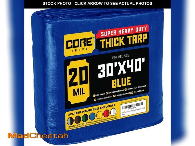 MadCheetah.com - Lot 74-12933383 - CORE TARPS 30 ft. x 40 ft. Blue 20 ...