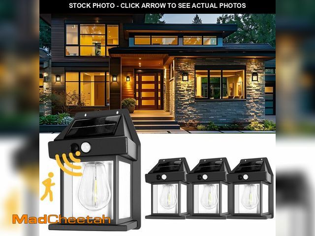 MadCheetah.com - Lot 74-13044249 - pearlstar Solar Wall Lights Outdoor ...