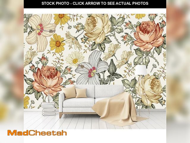 MadCheetah.com - Lot 74-13040955 - TUNDJ - Vintage Floral Wallpaper ...