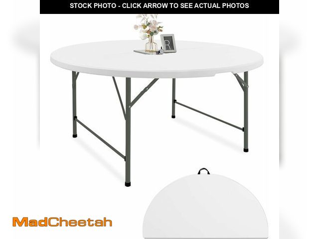 MadCheetah.com - Lot 74-14041582 - Fivenl 4 FT Round Folding Tables ...