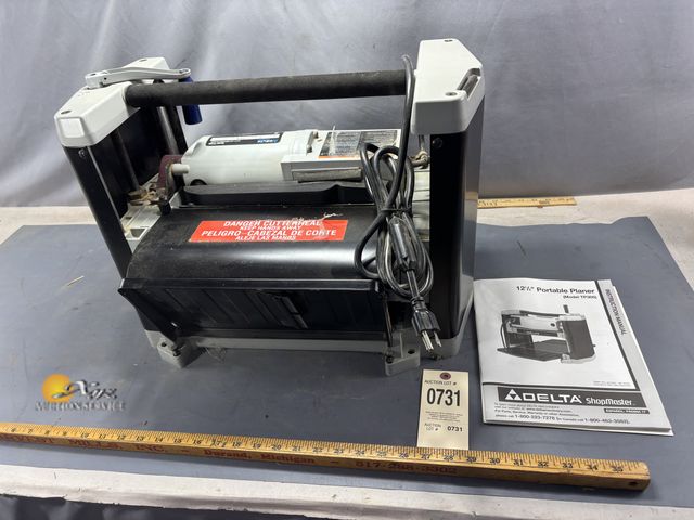 Xyz Auction Service - Lot 83-0731 - Delta 12 1/2" Portable Planer Model ...