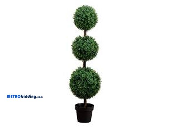 Metrobidding.com - Lot 88-496289 - 4' Artificial Triple Ball Boxwood ...