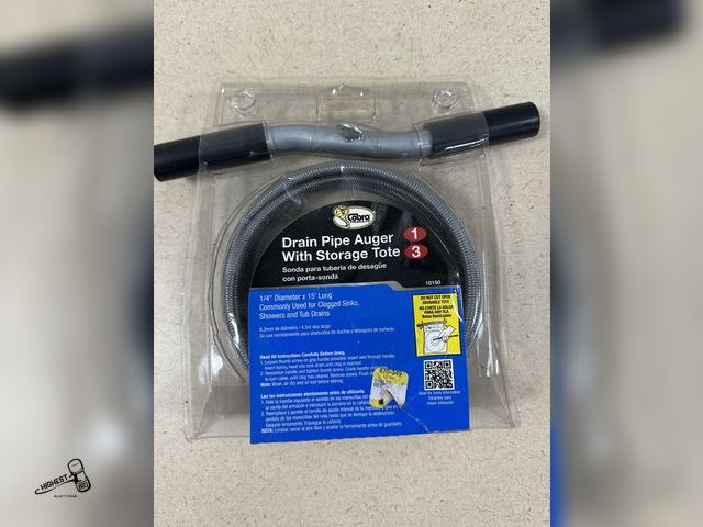 HighestBidAuctions.com - Lot 91-6758 - COBRA DRAIN PIPE AUGER WITH ...