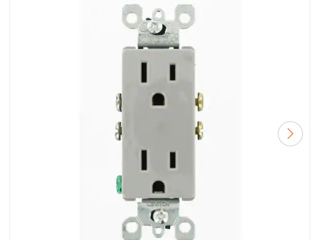 JDCBidding.com - Lot 96-151529 - Leviton Decora 15 Amp 125 V Duplex ...