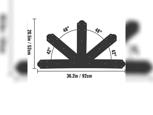 JDCBidding.com - Lot 96-172048 - VEVOR Gable Plate, Black Powder-Coated ...